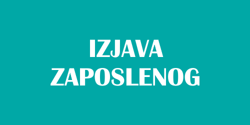 Izjava zaposlenog - HIT, Letovanje Grcka 2026 , Grčka Leto 2026 ...